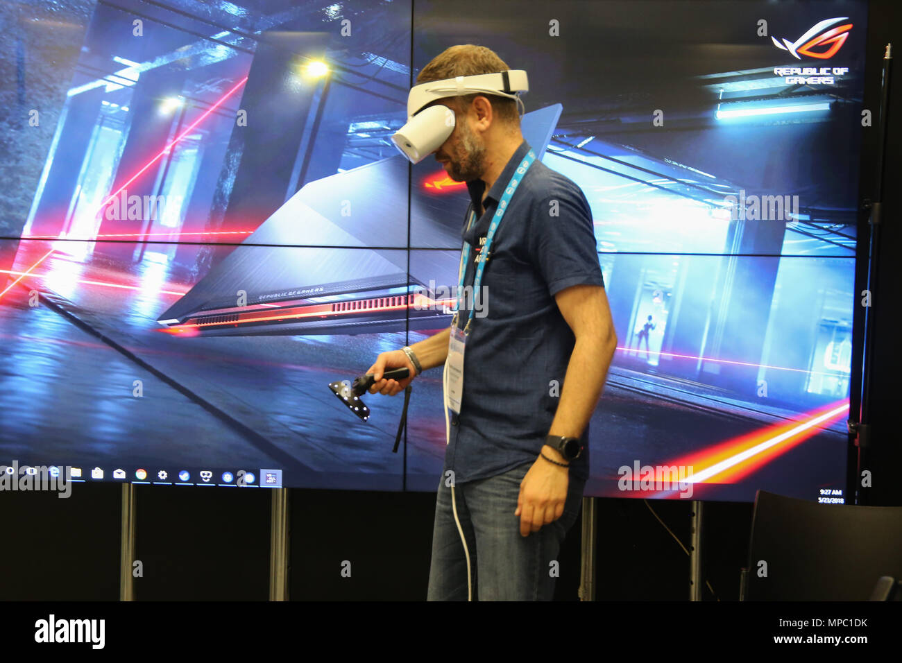 London UK 22 May 2018 VR World ,the exhibition focused in Augmented ...