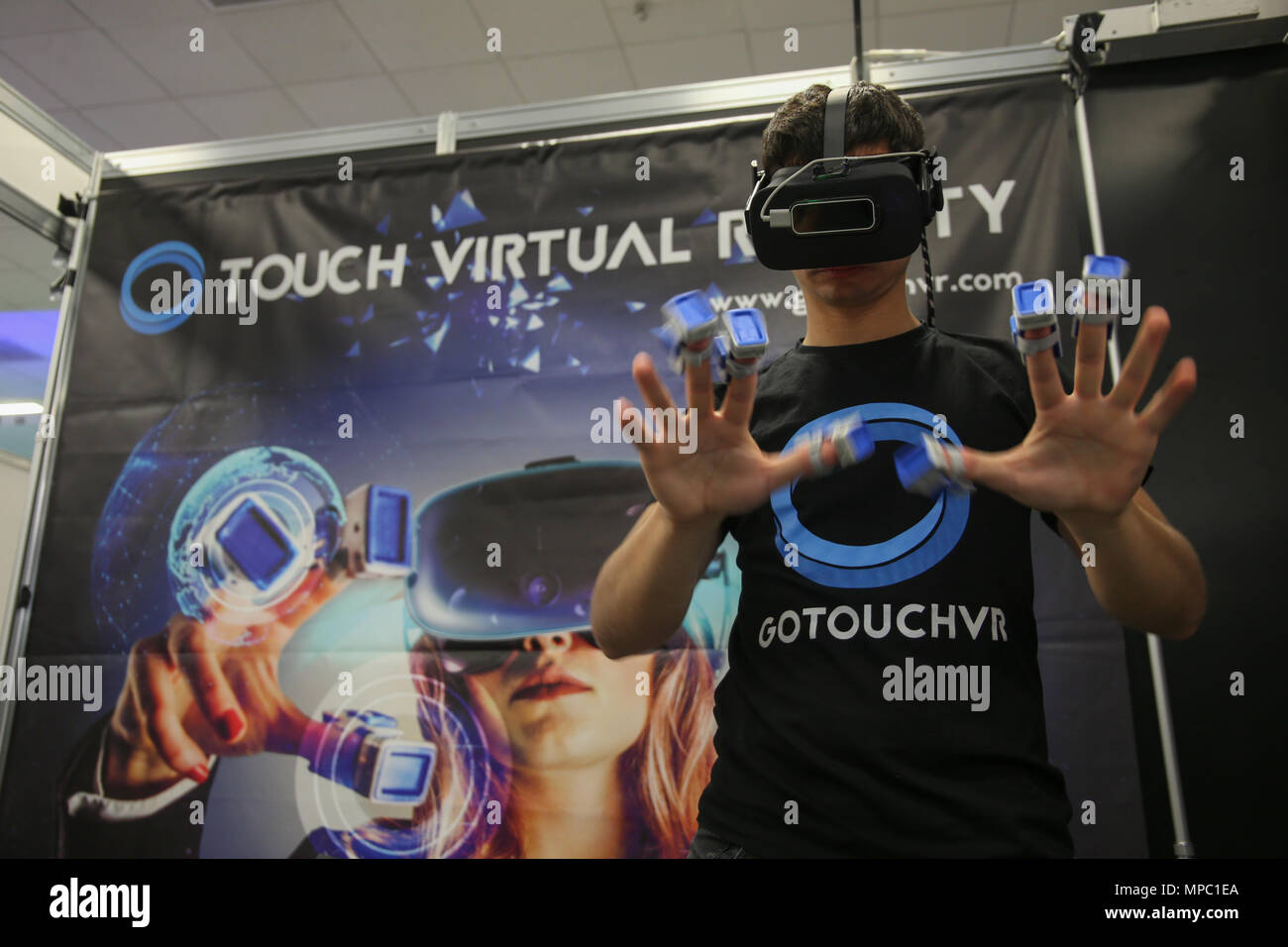 London UK 22 May 2018 VR World ,the exhibition focused in Augmented ...