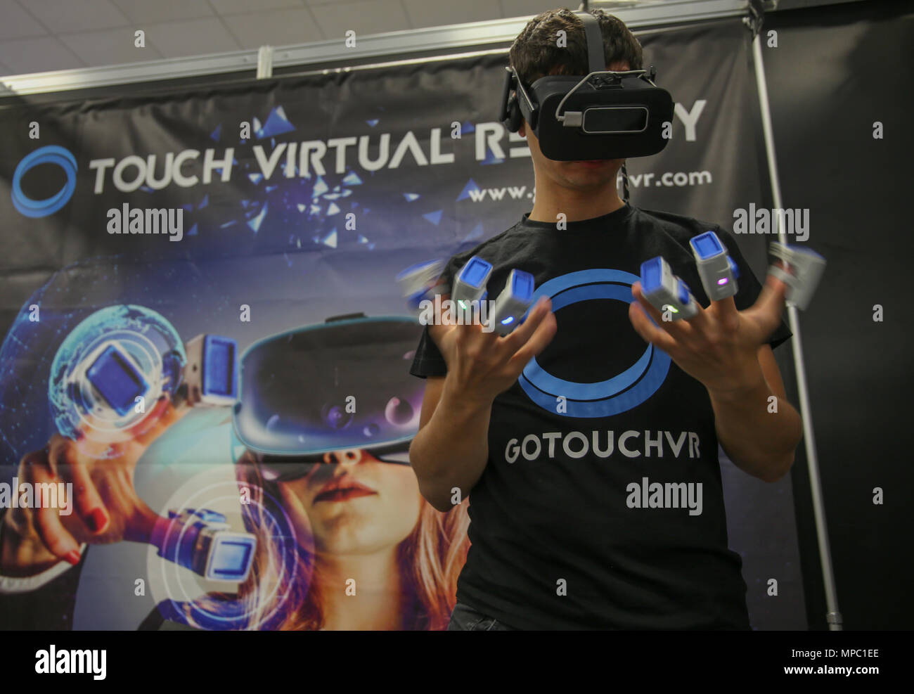 London UK 22 May 2018 VR World ,the exhibition focused in Augmented ...