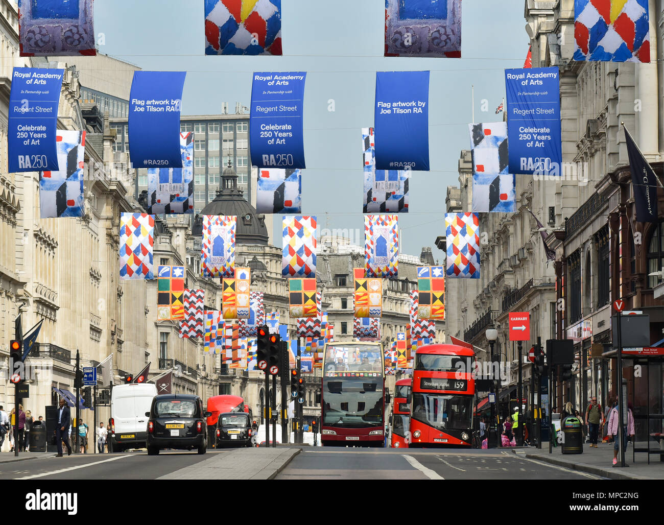Regent Street, London, UK. 22nd May 2018. The Royal Academy commissions ...