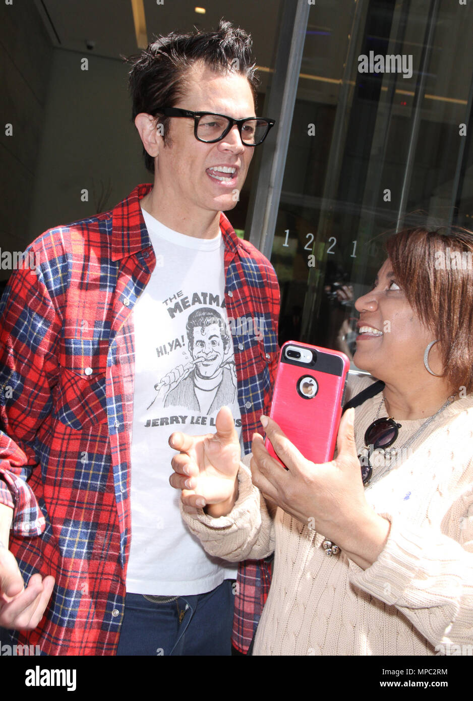 NEW YORK, NY May 21: Johnny Knoxville seen after an appearance at The ...