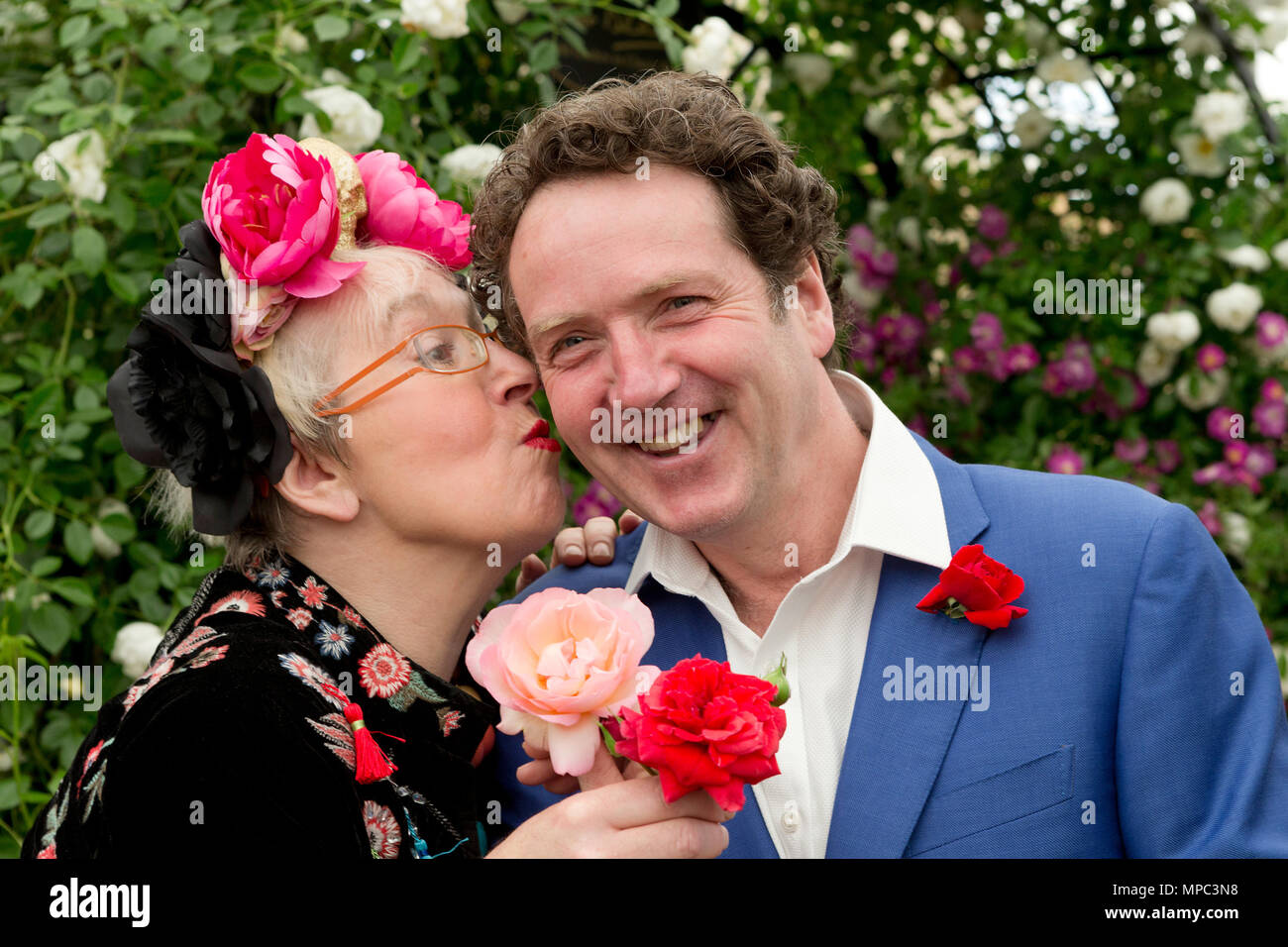 London, UK. 21st May 2018. Diarmuid Gavin holding 'Ely Cathedral' with ...