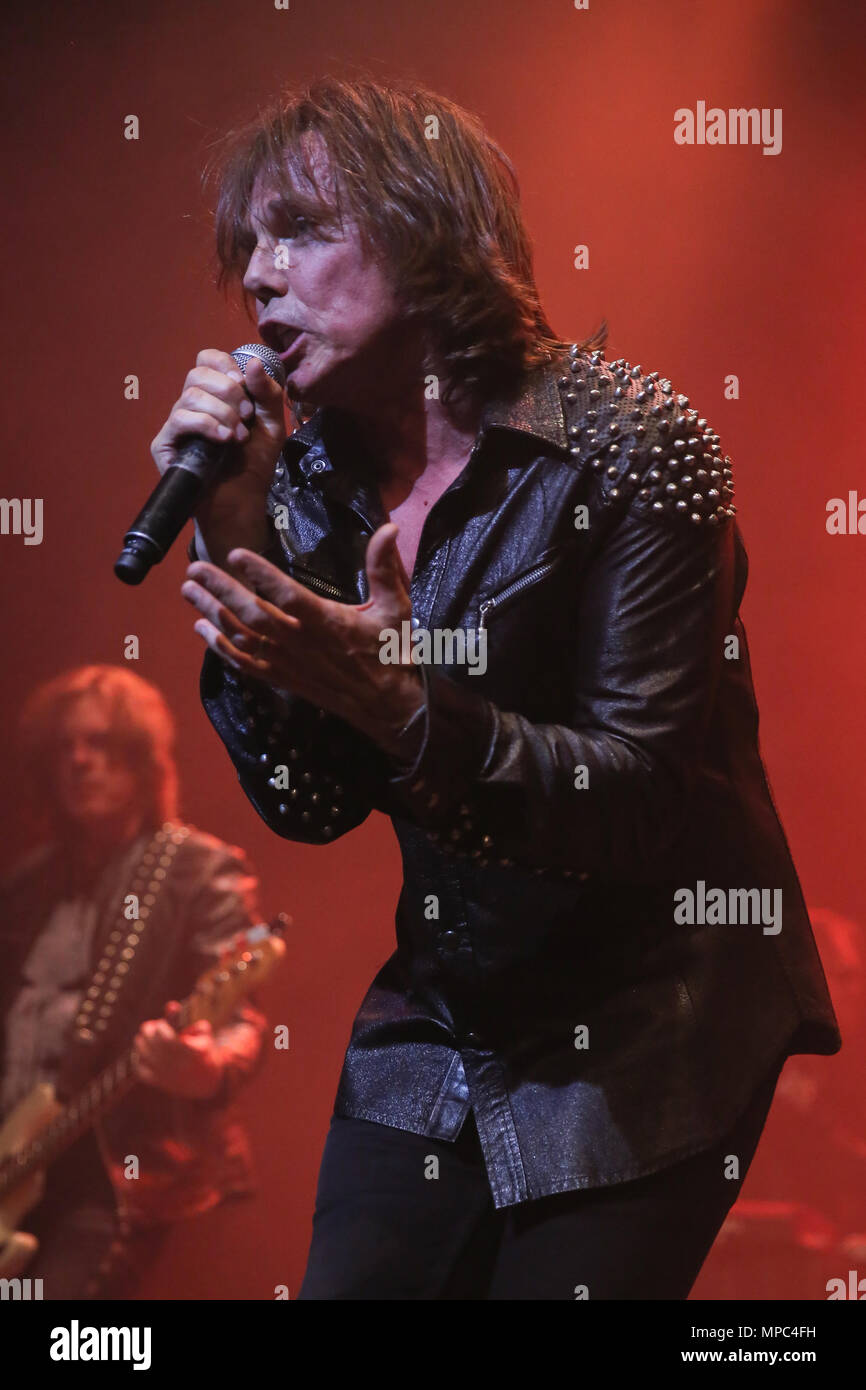 Sydney, NSW, Australia. 22nd May, 2018. Swedish Rock group Europe perform at the Enmore Theatre ...