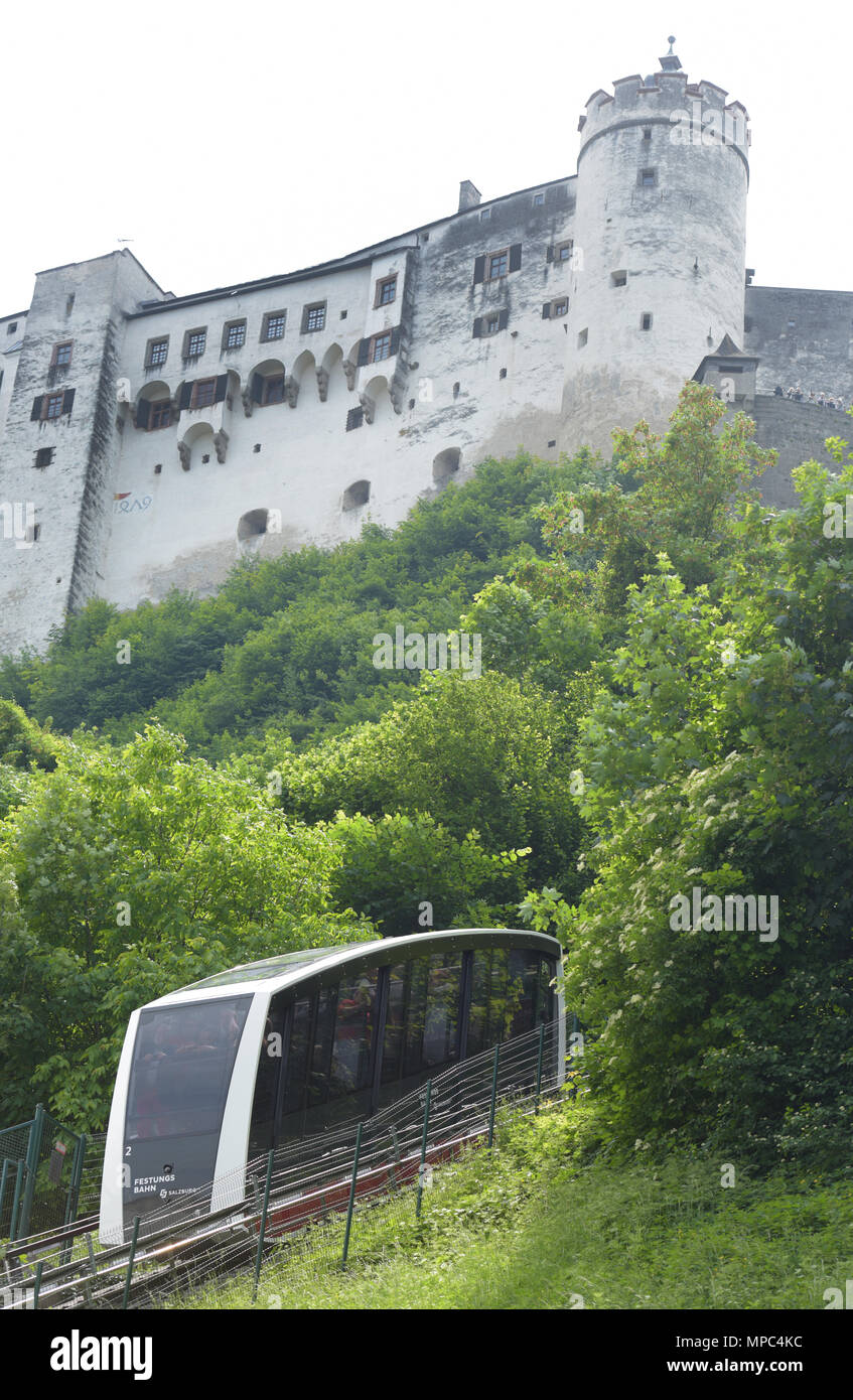 Hohensalzburg fortress funicular hi-res stock photography and images ...
