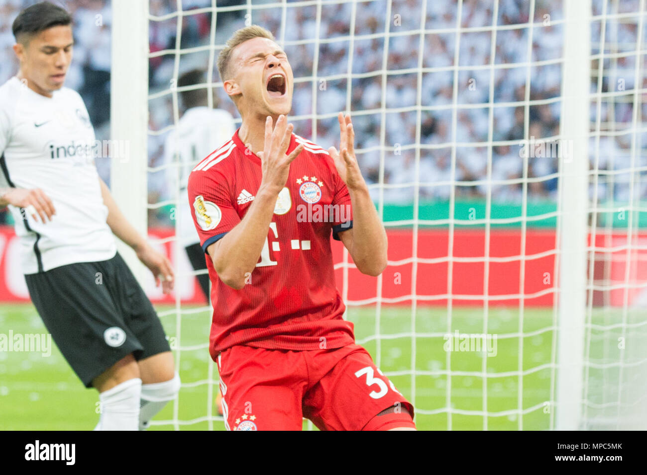Berlin, Deutschland. 19th May, 2018. Joshua KIMMICH (M) is angry, angry ...