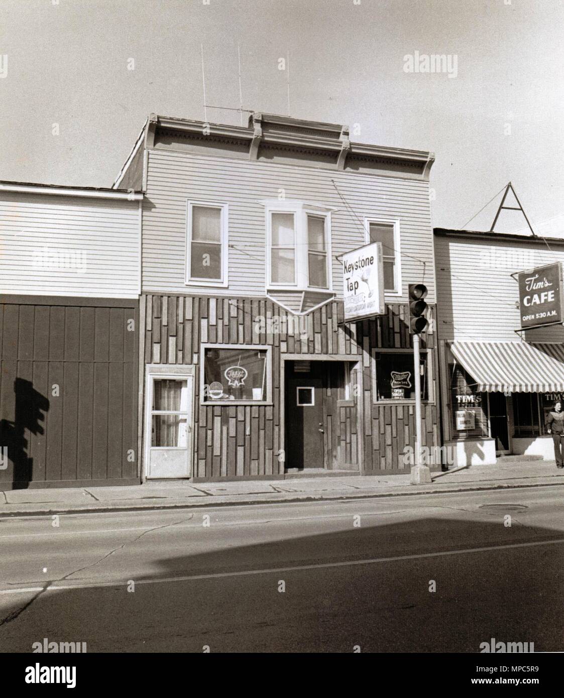 Iowa, USA. 22nd May, 2018. The Keystone Tavern at 1524 Harrison Street ...