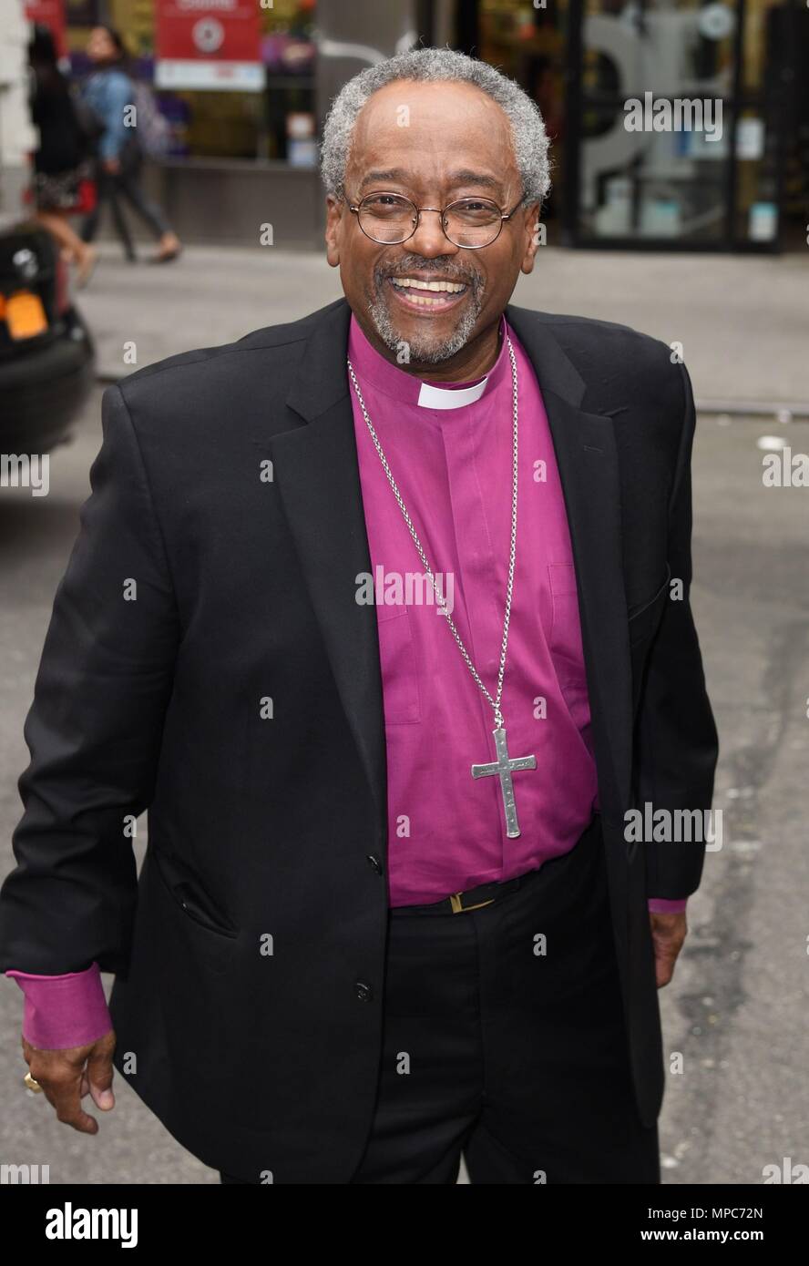 New York, NY, USA. 22nd May, 2018. Bishop Michael Curry, seen at the ...