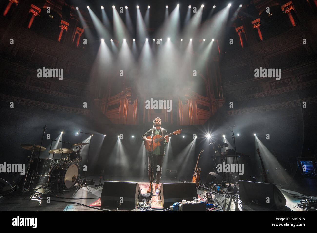 London, UK. 22nd May, 2018. Nick Mulvey performing live on stage at The ...