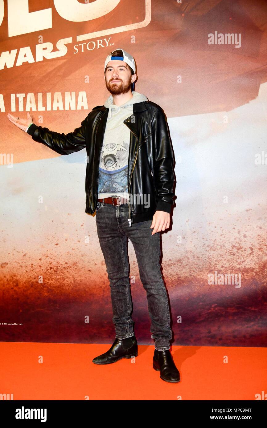 Milan, Red carpet for the premiere of the film "Solo" Star Wars Story ...