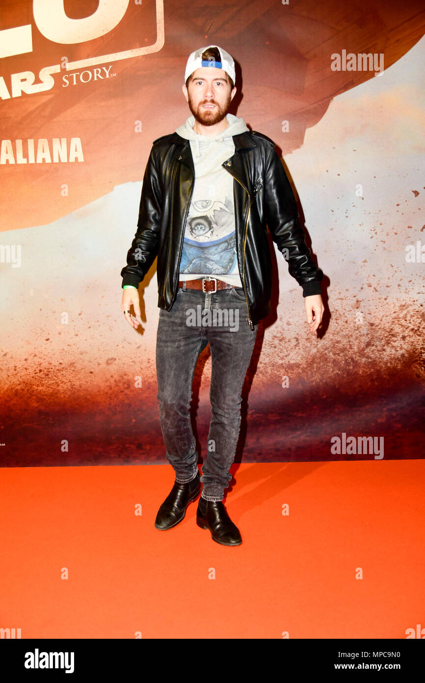 Milan, Red carpet for the premiere of the film "Solo" Star Wars Story ...