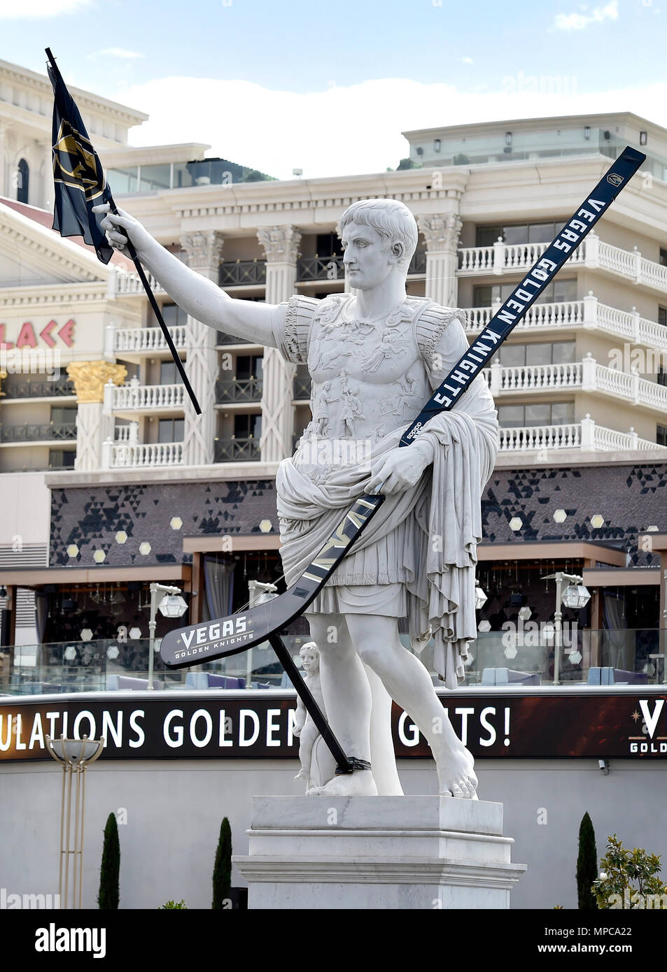 Las Vegas, Nevada, USA. 22nd May, 2018. A statue of Julius Caesar in ...