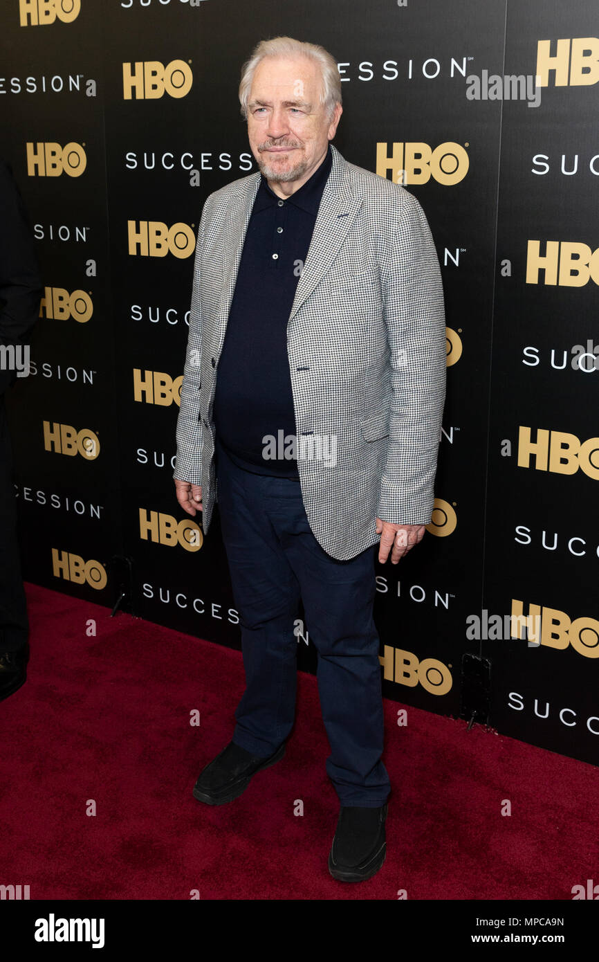 New York, NY - May 22, 2018: Brian Cox attends HBO drama Succession ...