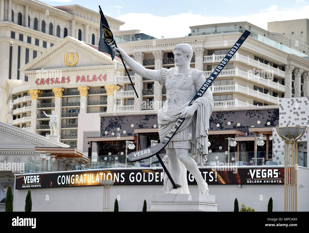 Las Vegas, Nevada, USA. 22nd May, 2018. A statue of Julius Caesar in ...