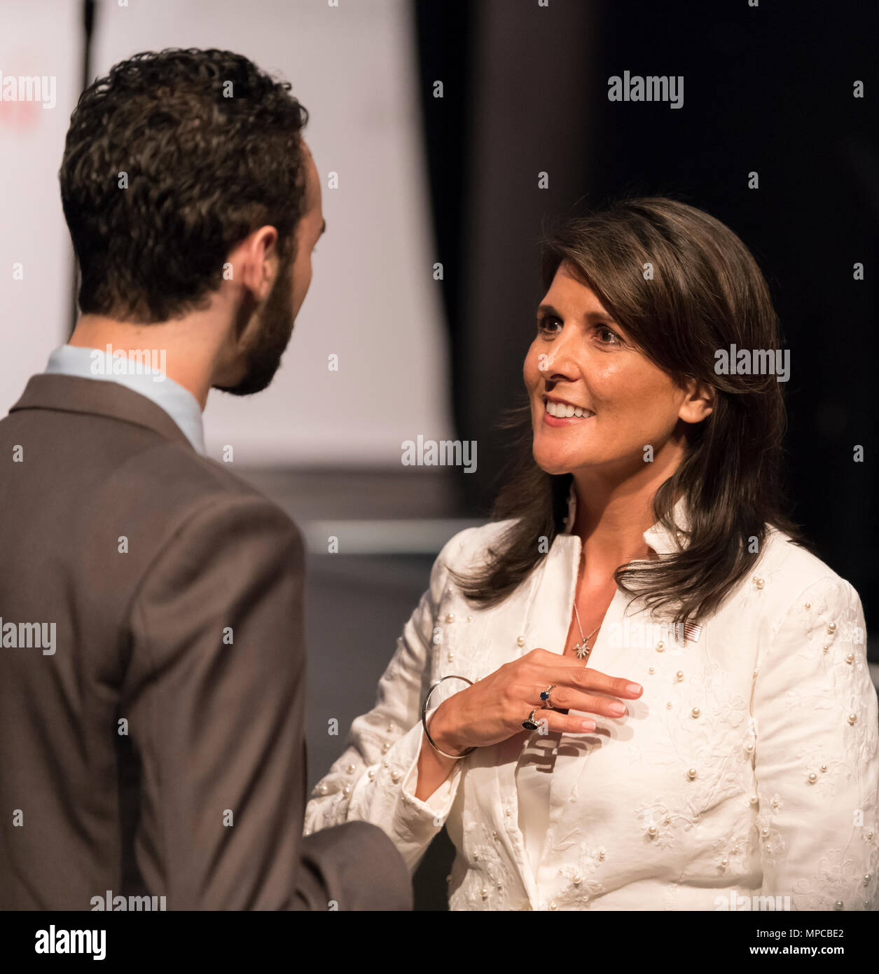Houston, Texas, USA. May 22, 2018: Nikki Haley, The U.S. Ambassador ...