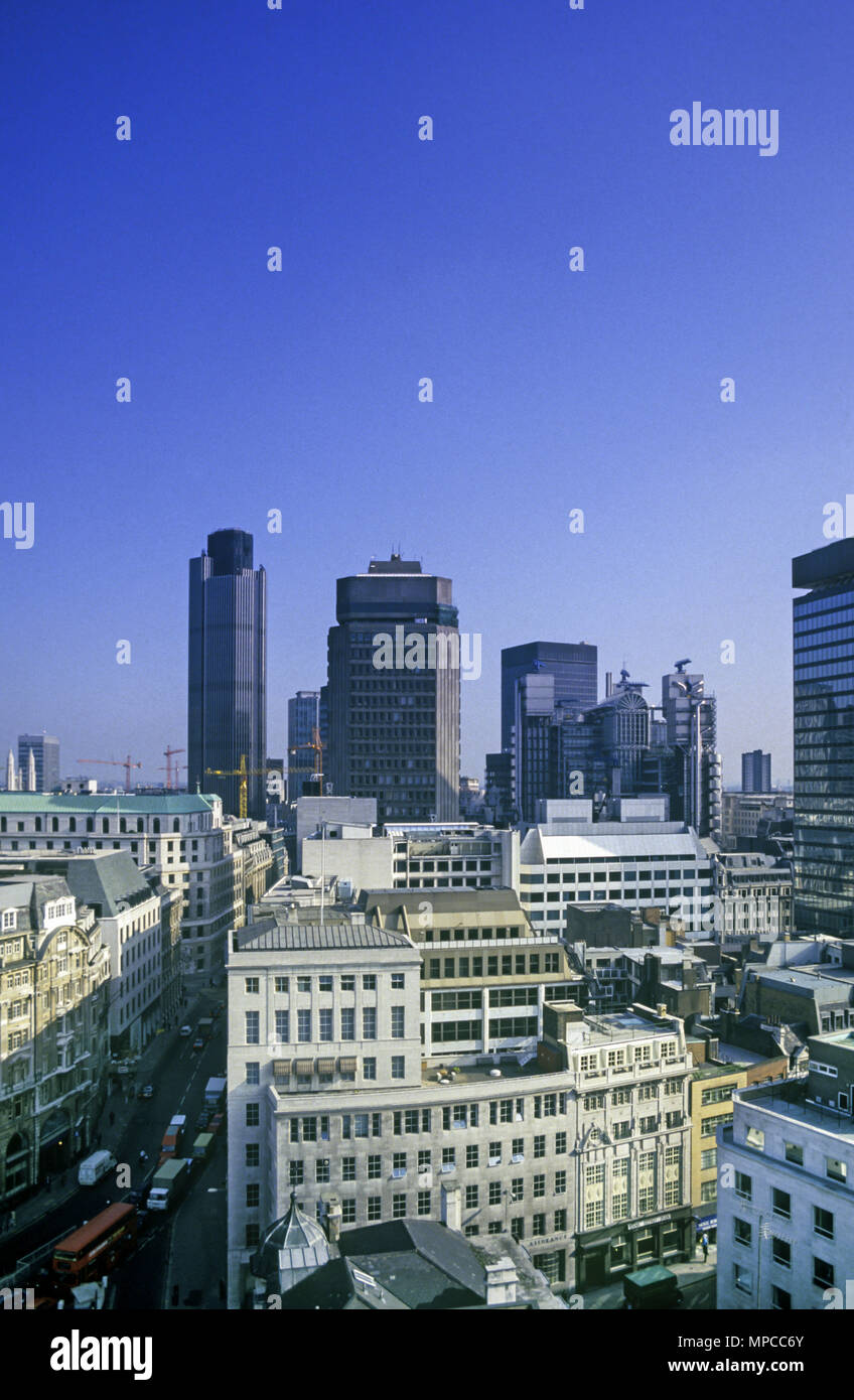 1988 HISTORICAL FINANCIAL DISTRICT SKYLINE LONDON ENGLAND UK Stock ...