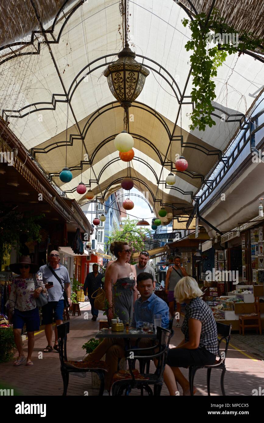 Shopping in Fethiye Turkey Stock Photo - Alamy
