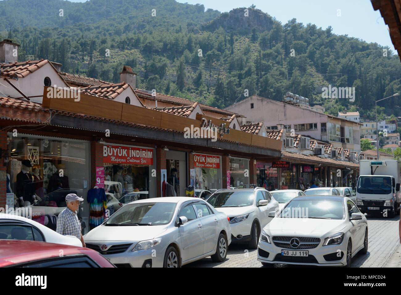 Shopping in Fethiye Turkey Stock Photo - Alamy