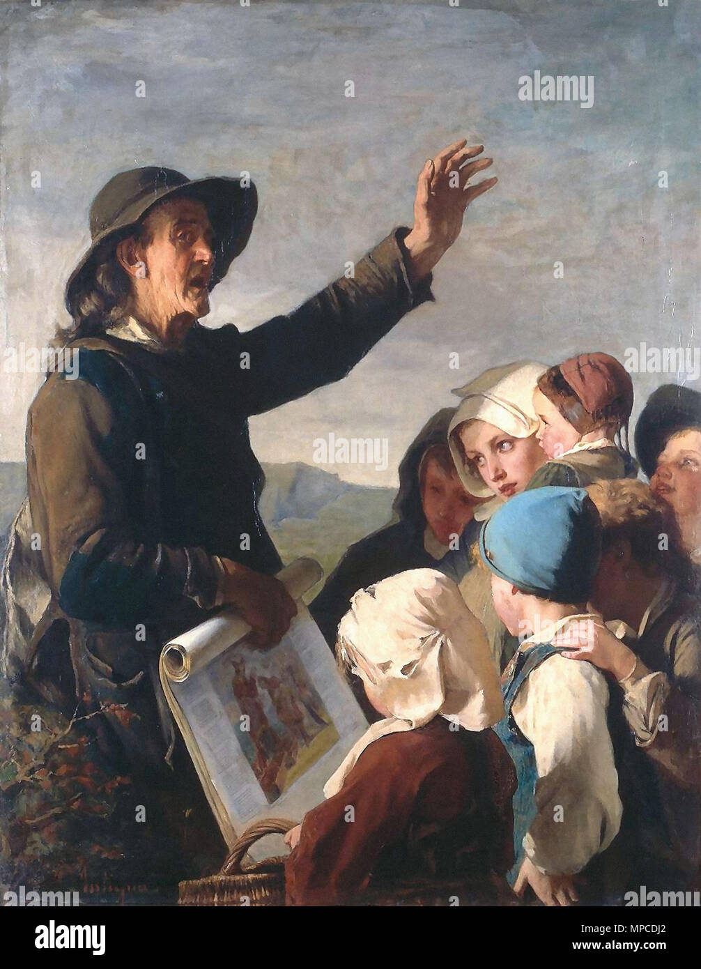 Antigna Alexandre - Un Marchand D'images Stock Photo - Alamy