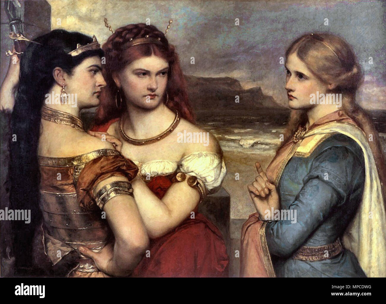 Archer James - the Daughters of King Lear Stock Photo - Alamy