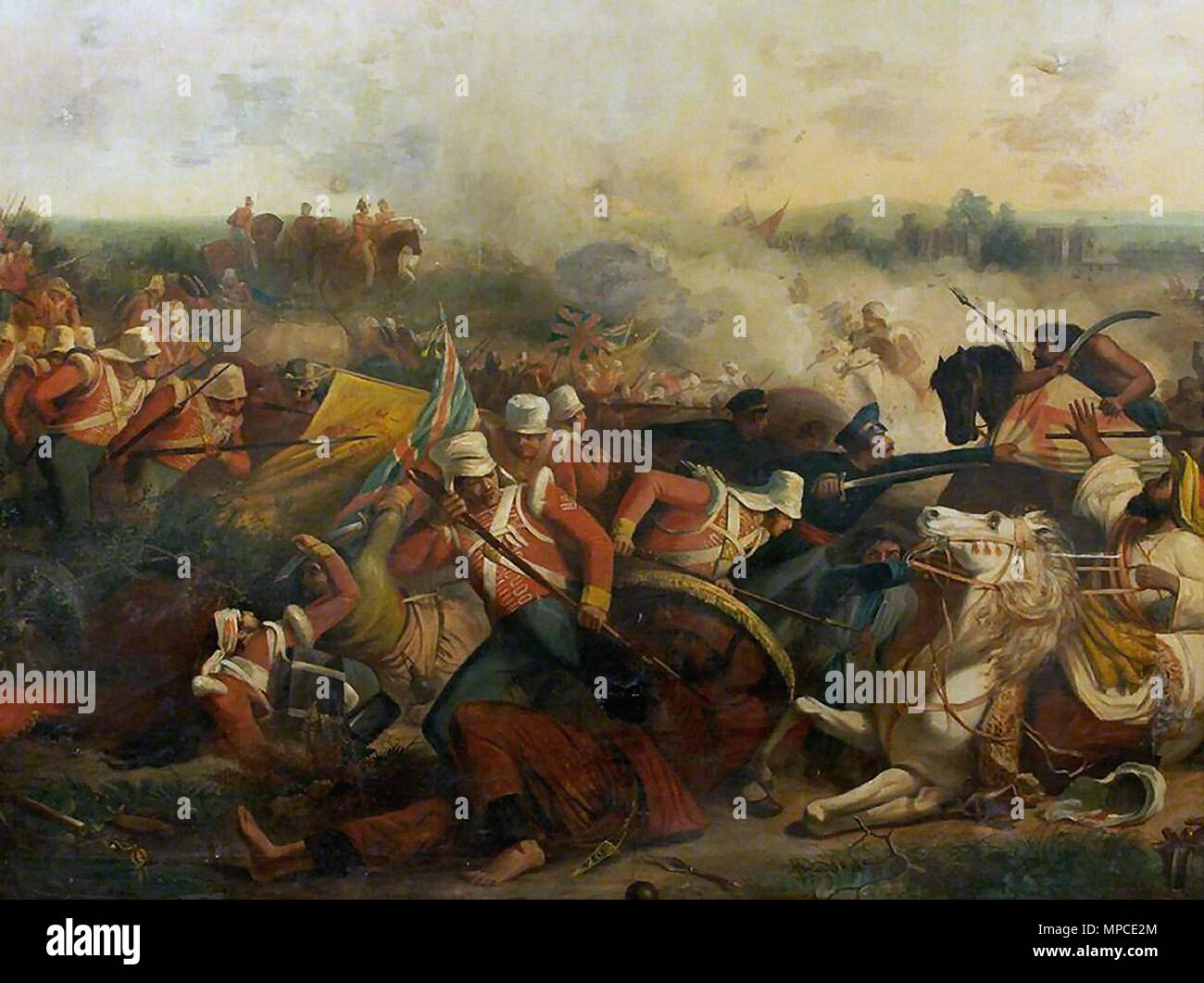 Armitage Edward - the Battle of Meeanee 17 February 1843 Stock Photo ...