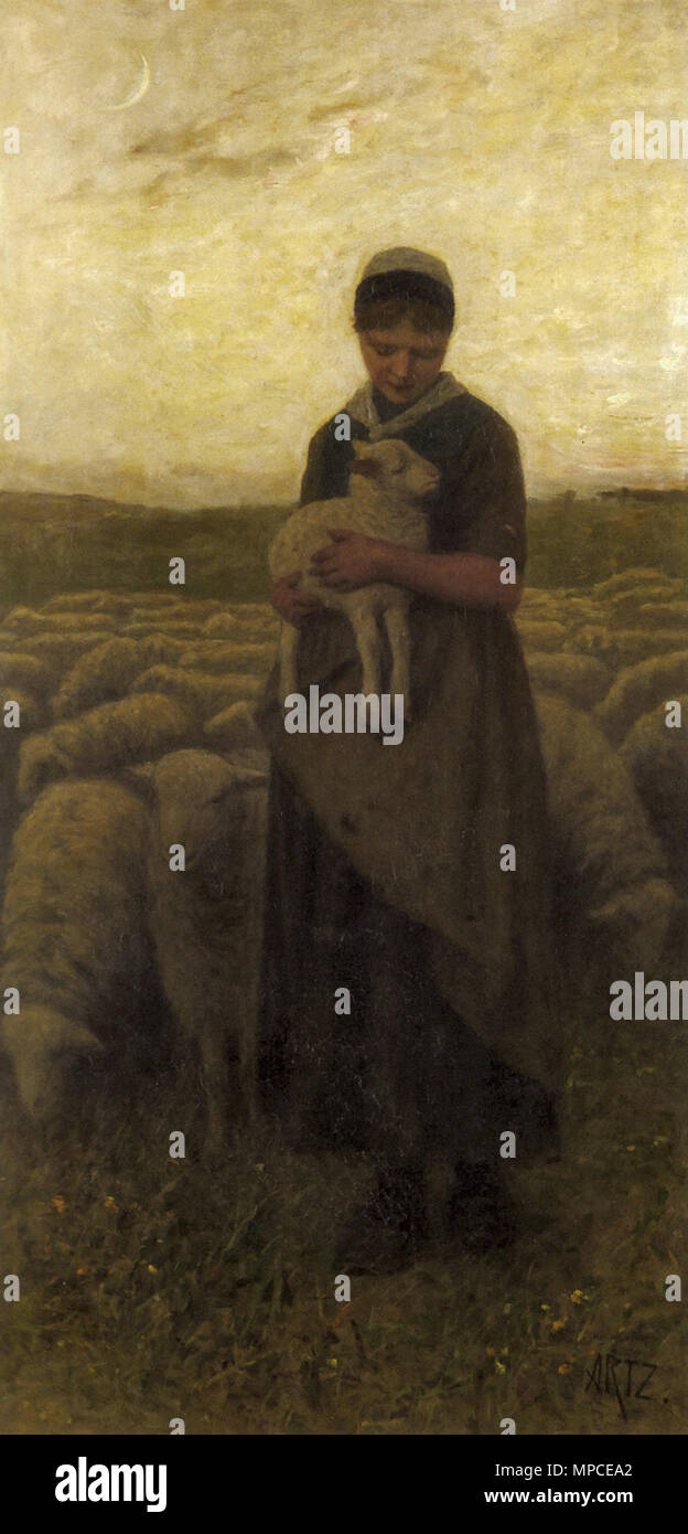 Artz David Adolph Constant - De Terugkeer Van De Kudde Stock Photo - Alamy