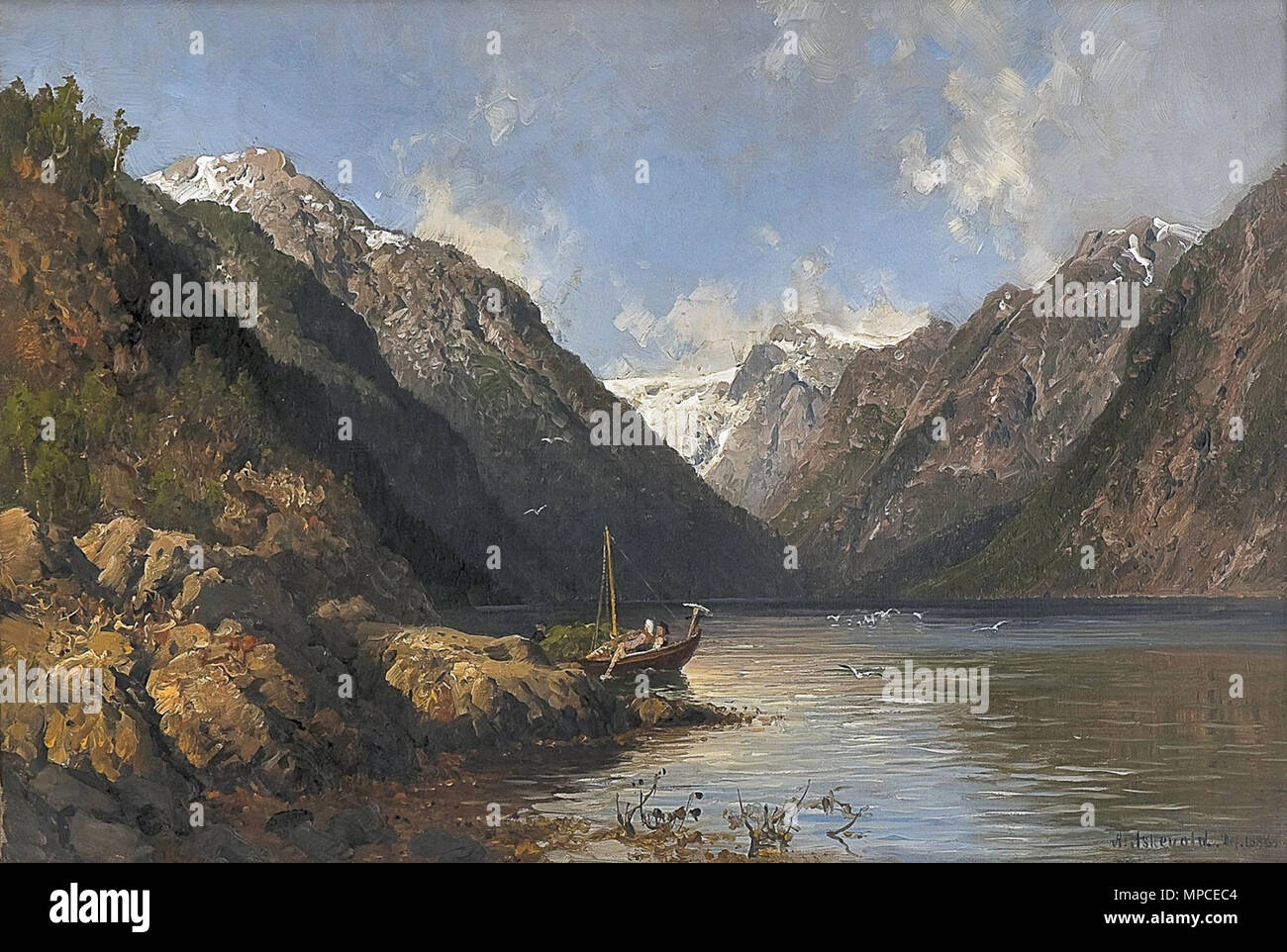 Askevold Anders Monsen - a Fjord in Norway (Fjorden in Balholm Stock ...