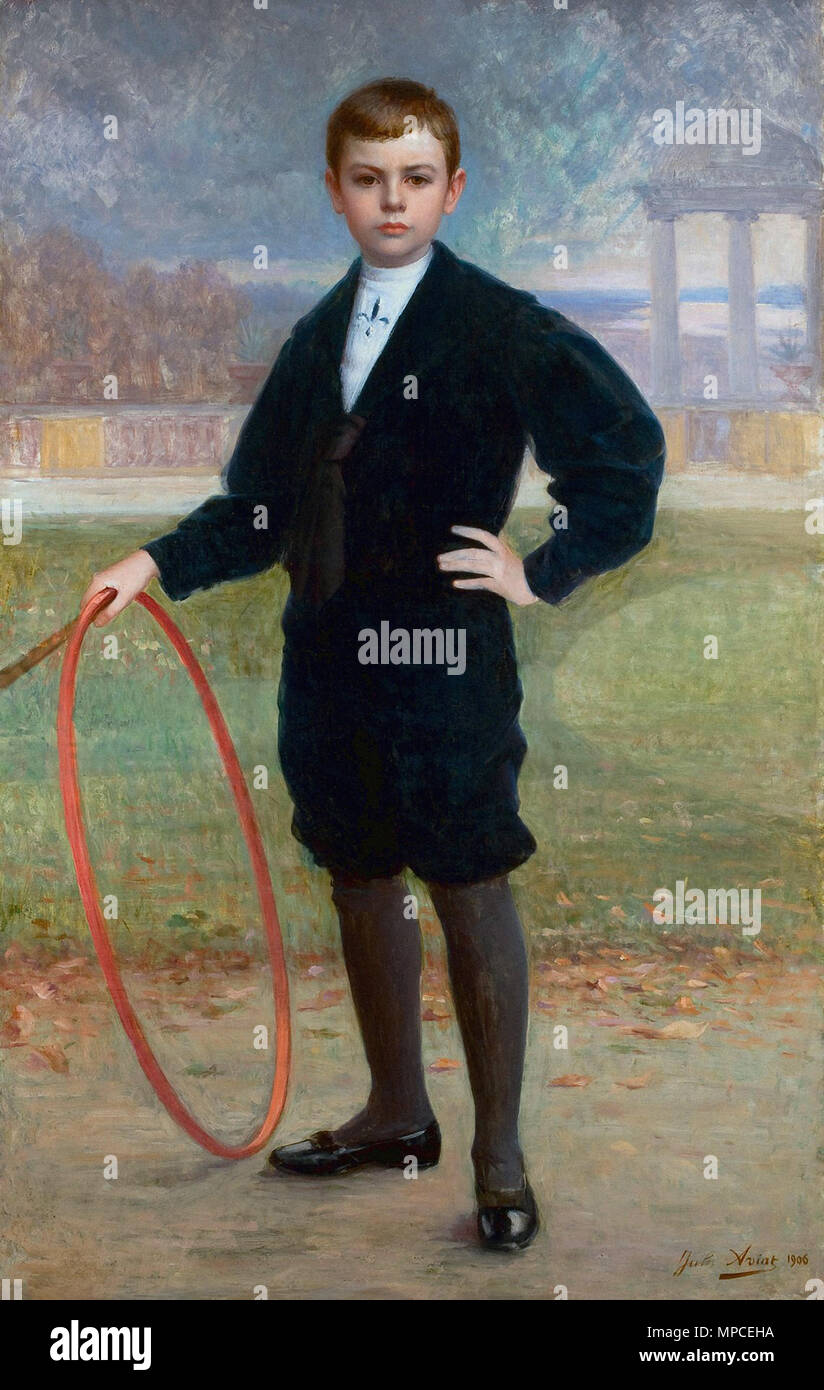 Aviat Jules Charles - Portrait of a Young Boy Stock Photo - Alamy