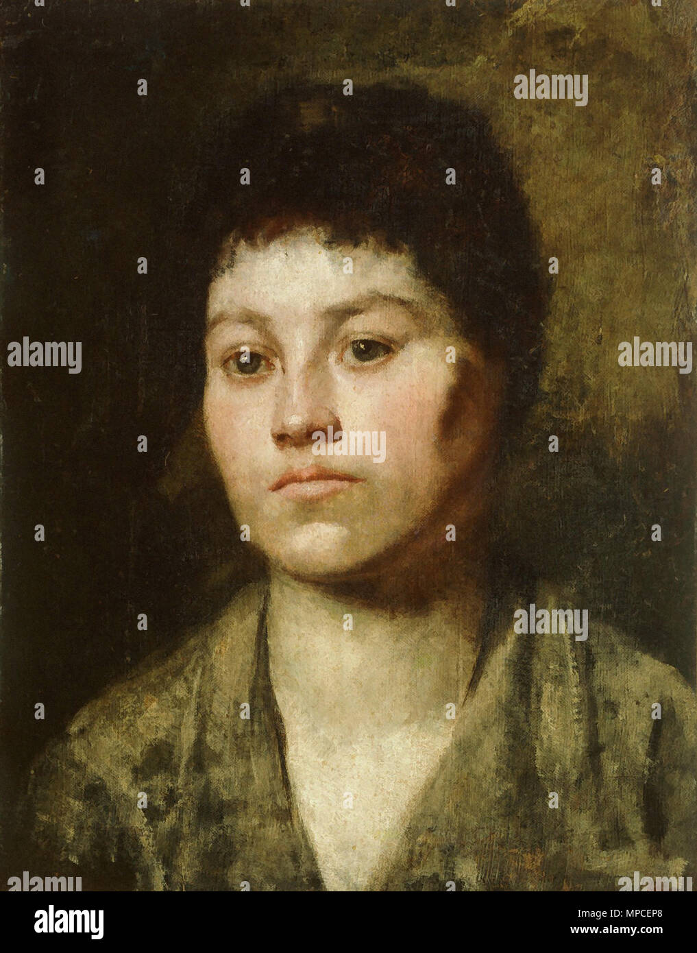 Azbe Anton - Portrait of a Girl 1 Stock Photo - Alamy