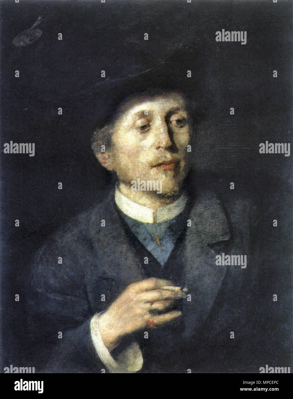 Azbe Anton - Self Portrait Stock Photo - Alamy