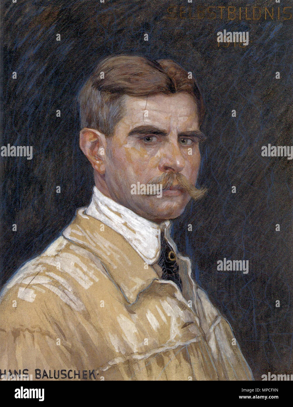 Baluschek Hans - Selbstportrait Stock Photo - Alamy