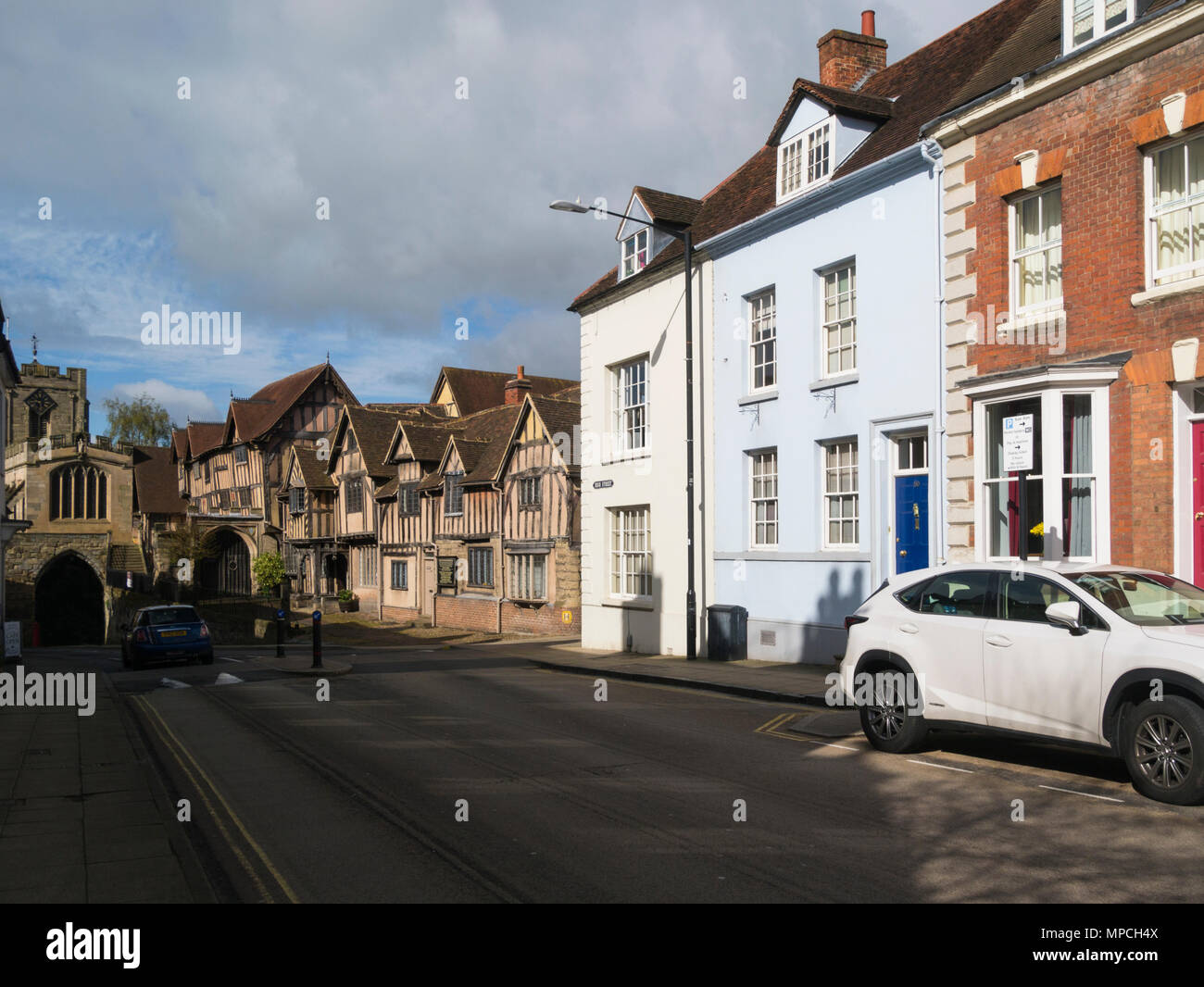 Lord Leycester Hospital High Street Warwick Warwickshire historic group ...