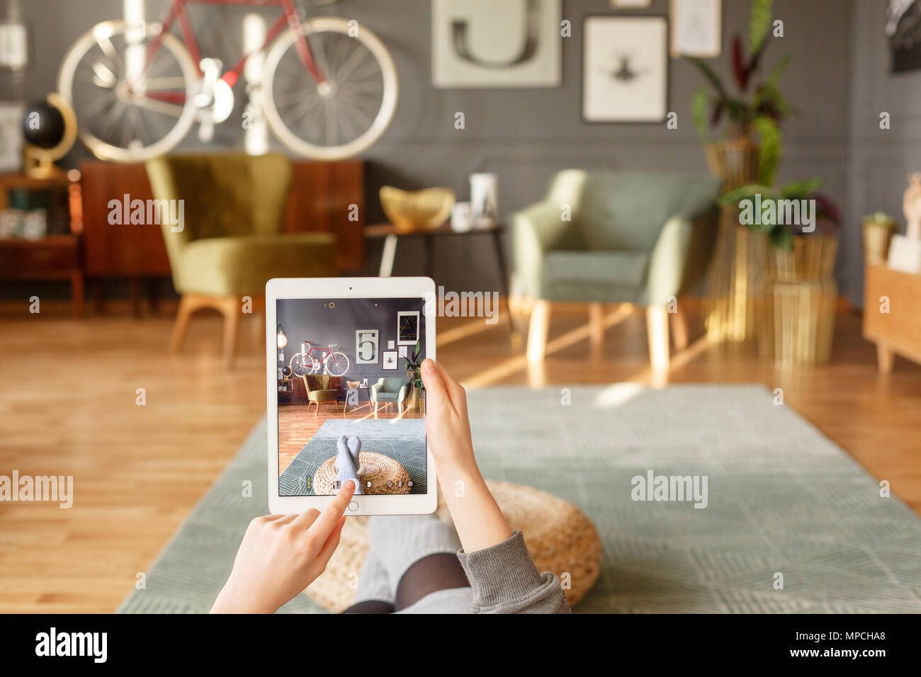 Person lying down comfortably using hi-res stock photography and images ...
