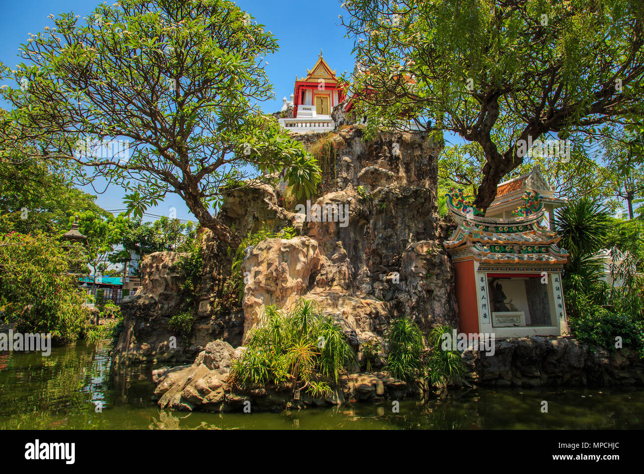 Temple of Wat Prayoon (Turtle temple) in Bangkok, Thailand Stock Photo ...