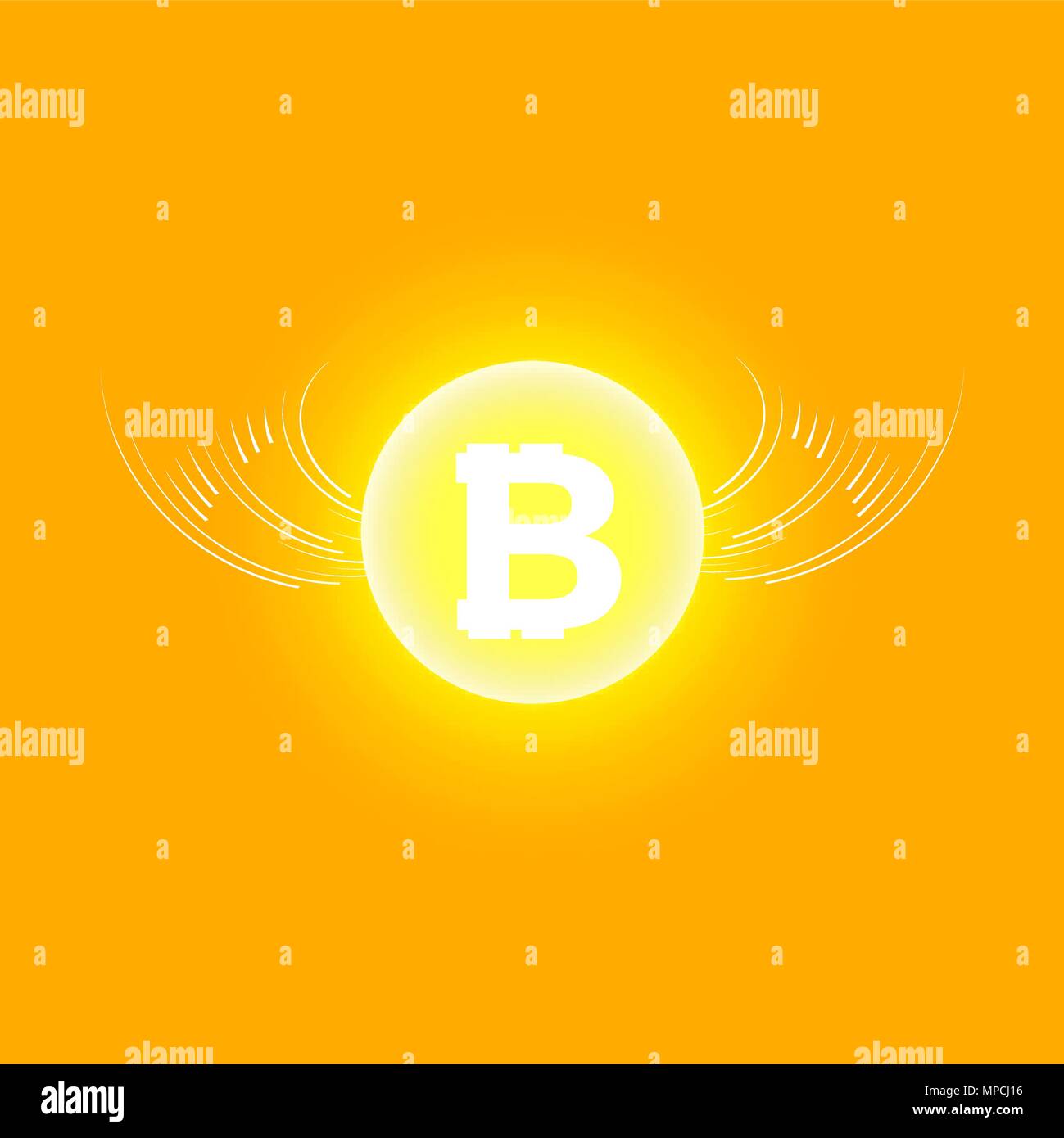 Orange bitcoin sign Stock Vector Images - Alamy