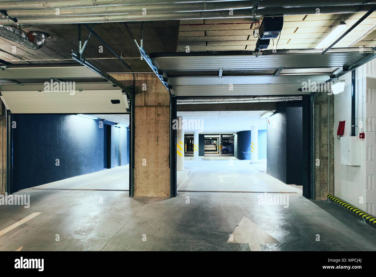 Basement Garage With Apartment Underground Parking Garage At Modern
