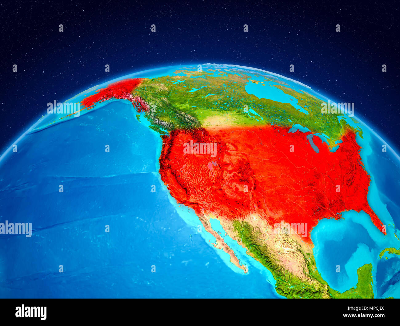 Nasa Aerial View Of Usa