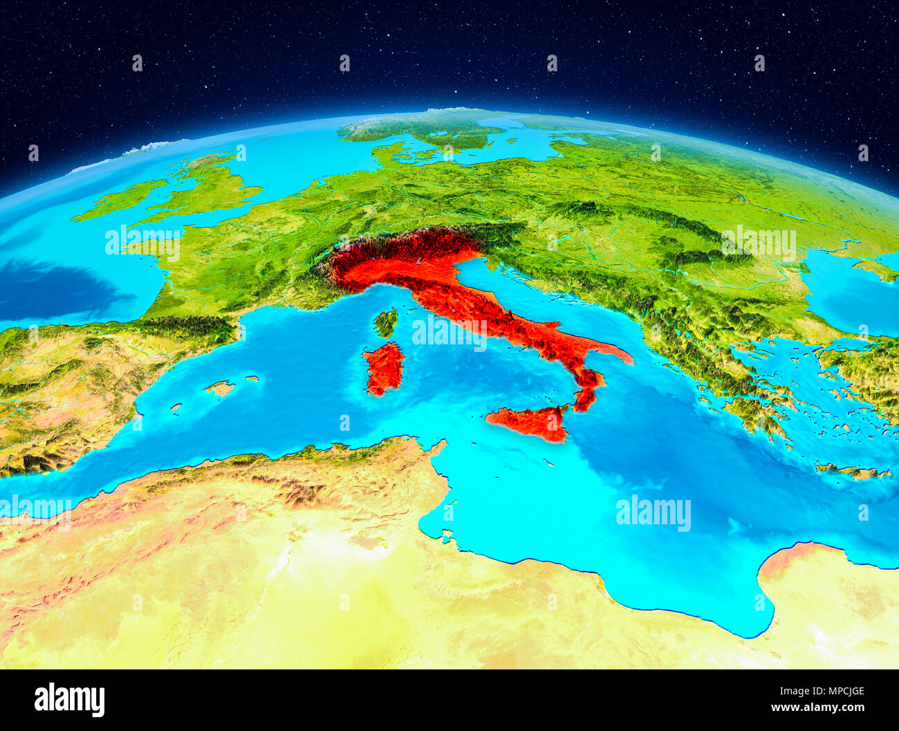 Satellite view map in 3d hi-res stock photography and images - Alamy