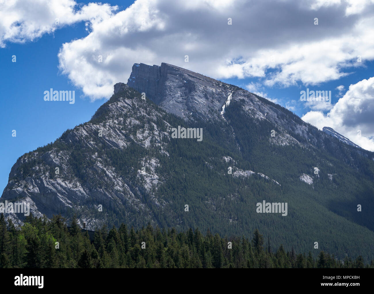 Mount Rundle Banff Alberta Canada Stock Photo - Alamy