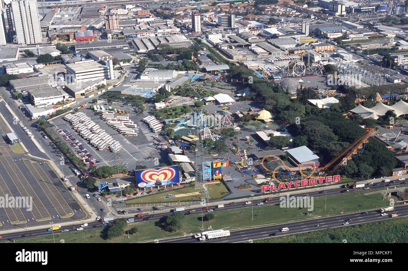 Aerial view, Playcenter, Sao Paulo, Brazil Stock Photo - Alamy