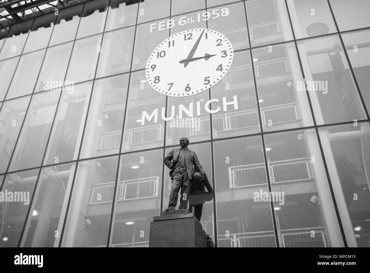 Munich clock old trafford hi-res stock photography and images - Alamy