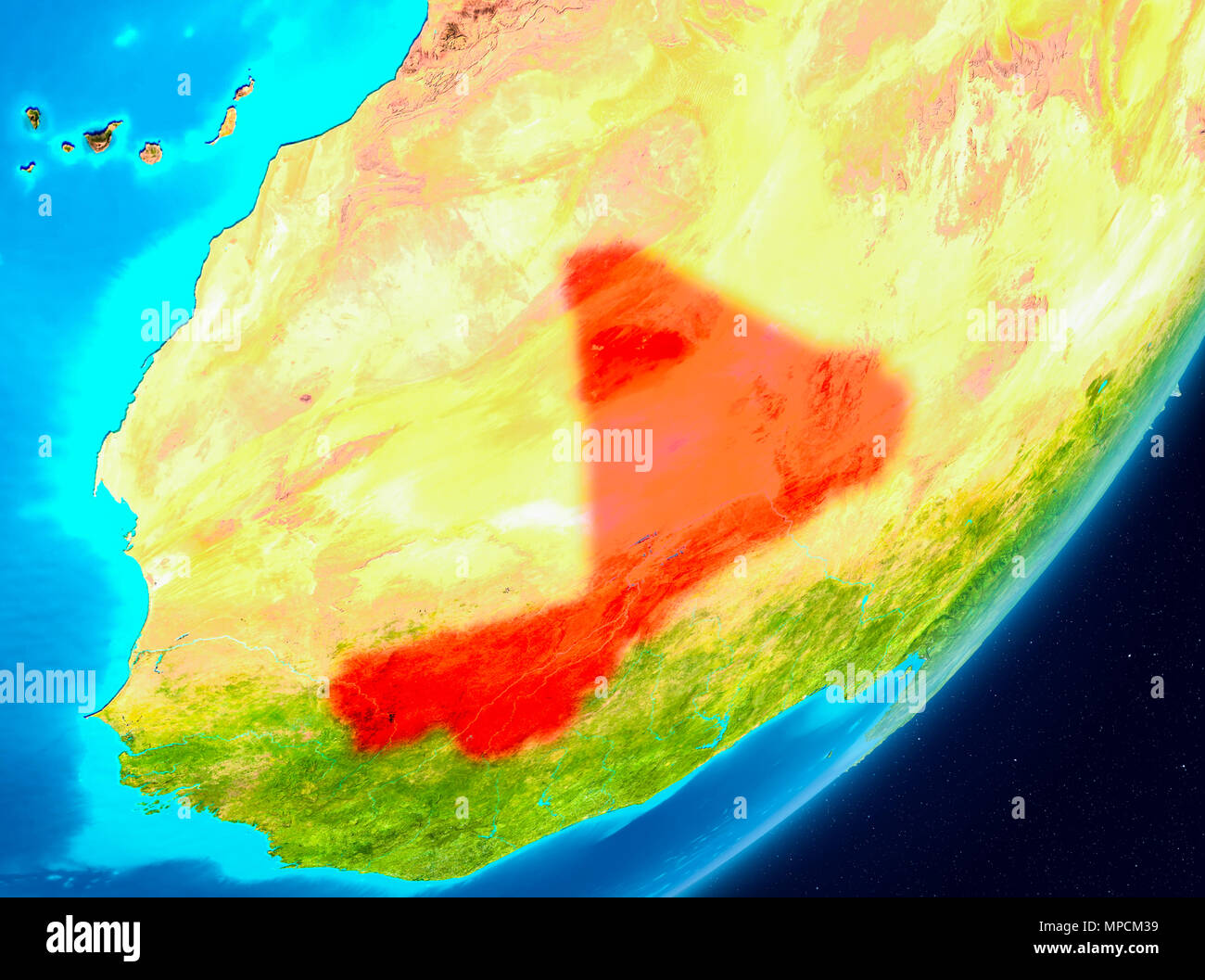 Map of mali hi-res stock photography and images - Alamy