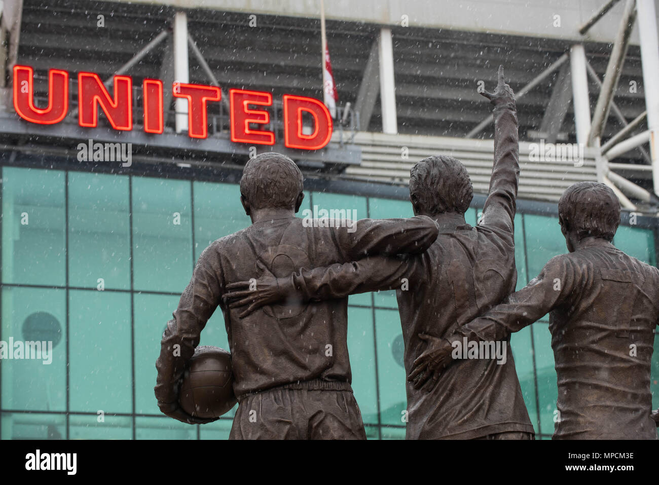 George Best Denis Law Bobby Charlton Statue Old Trafford High ...