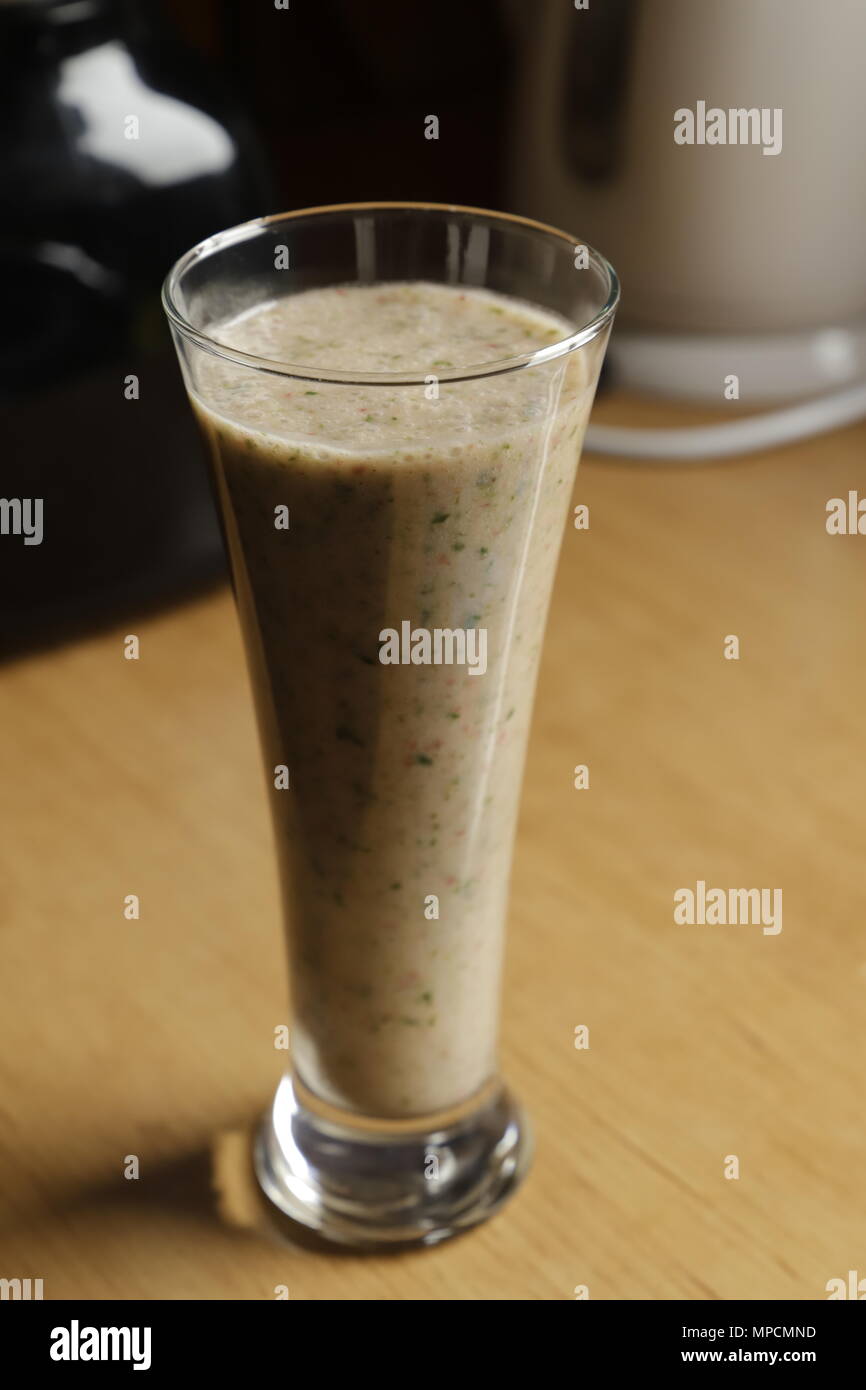 Smoothie in a glass, healthy food Stock Photo - Alamy