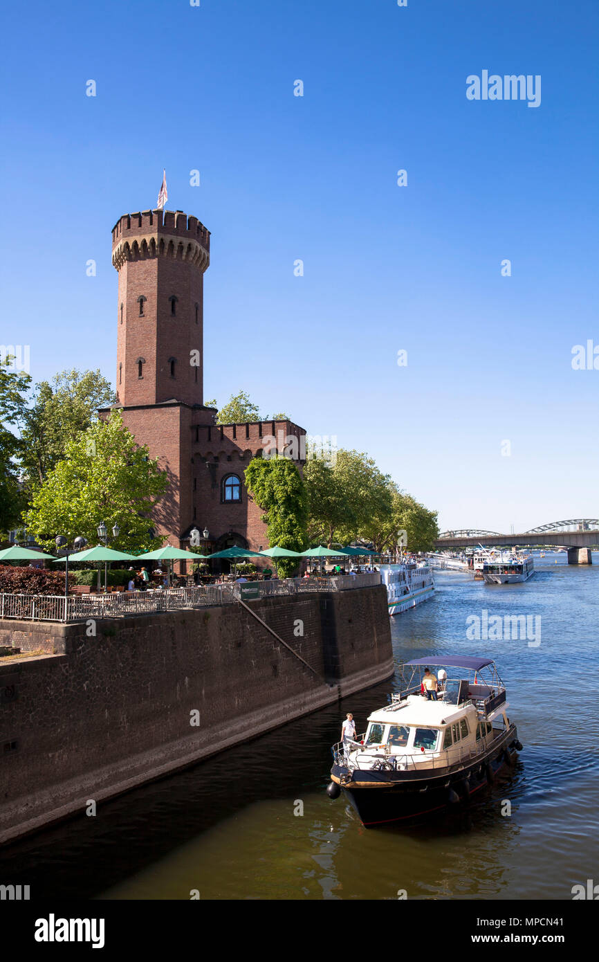 Germany, Cologne, the Malakoff tower at the Rheinau harbour ...