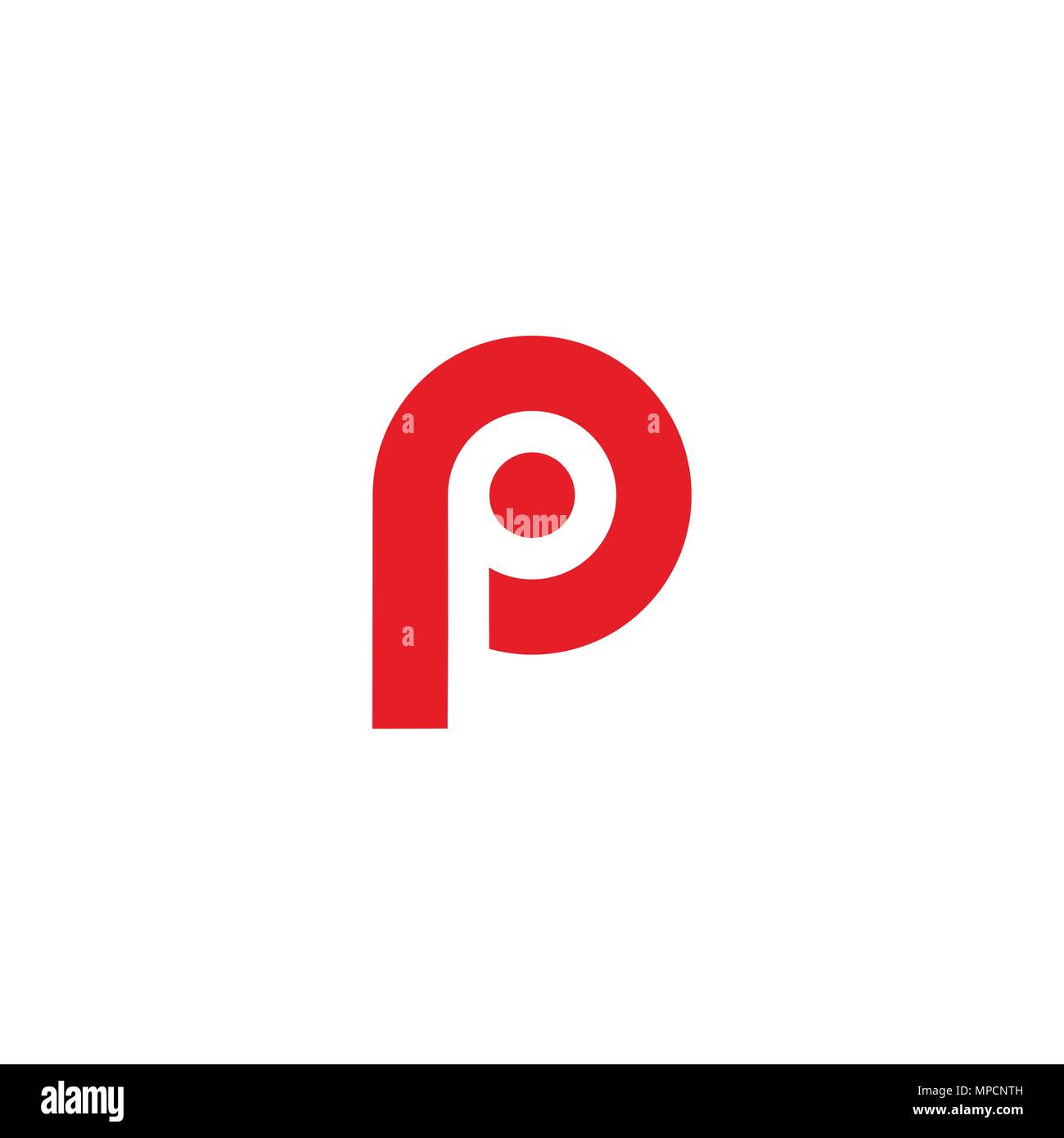 Simple p logo hi-res stock photography and images - Alamy