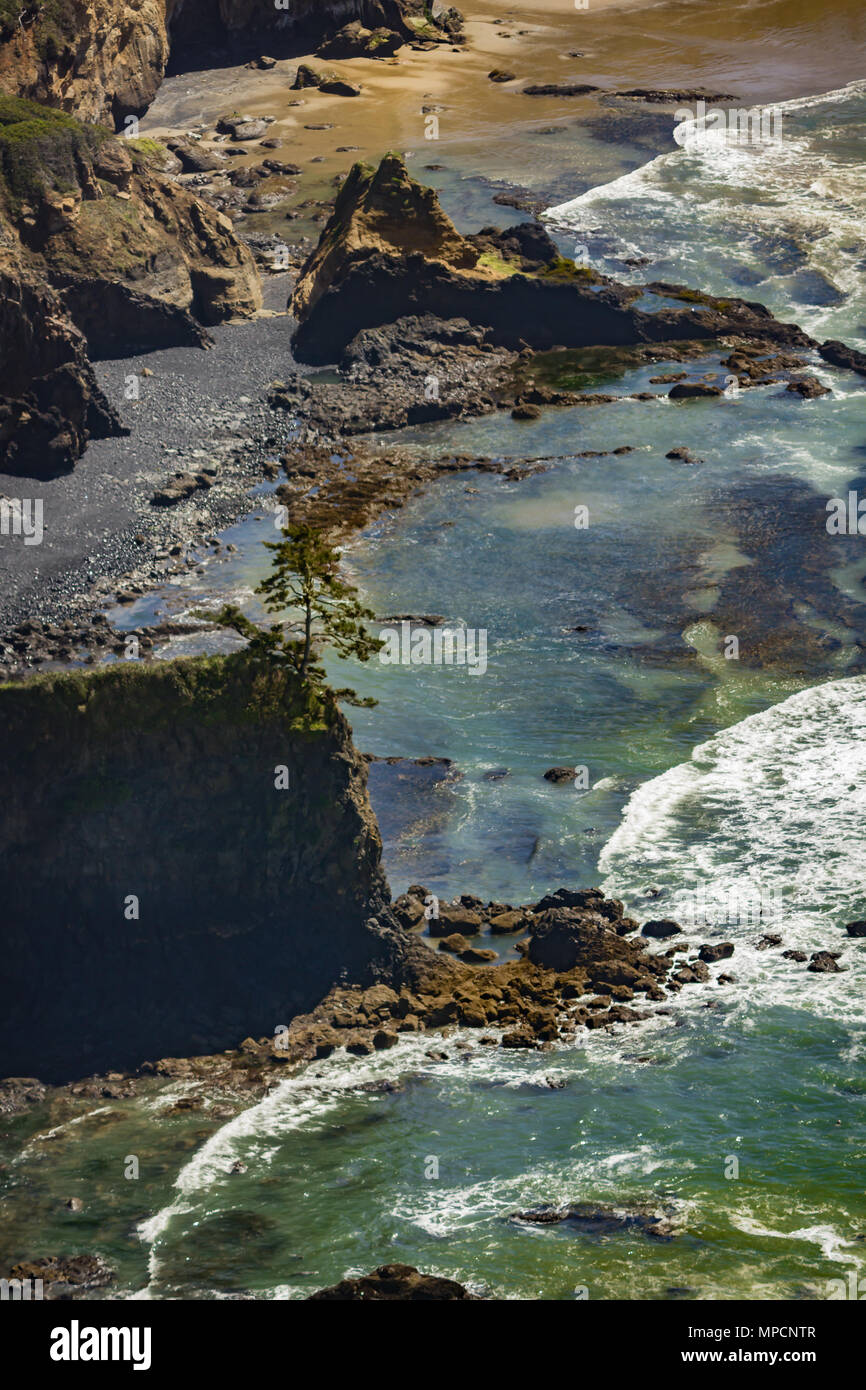 arial view of cliff shore Stock Photo - Alamy