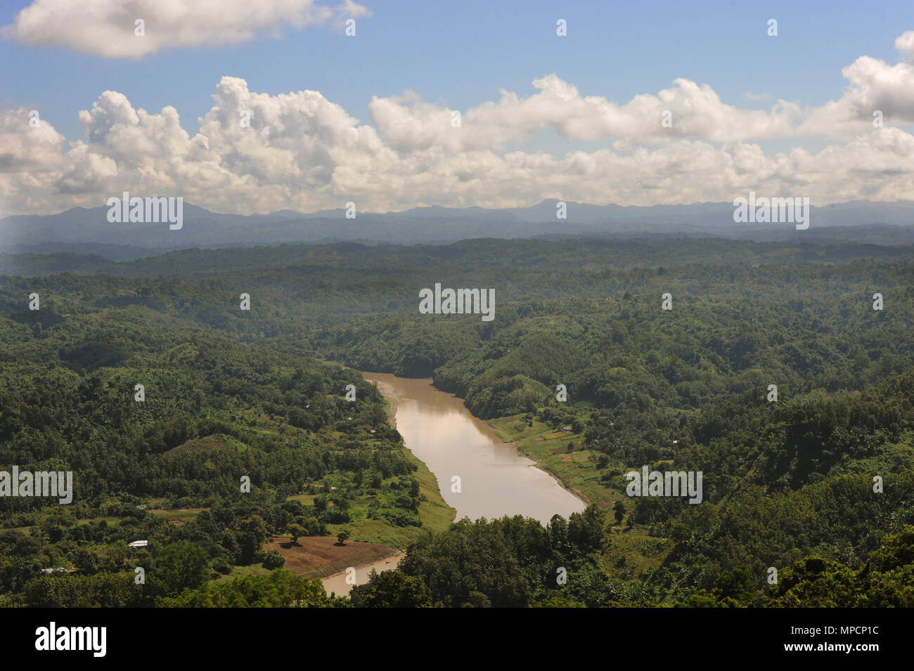 Bandarban, Bangladesh - September 30, 2010: The Landscape view of ...