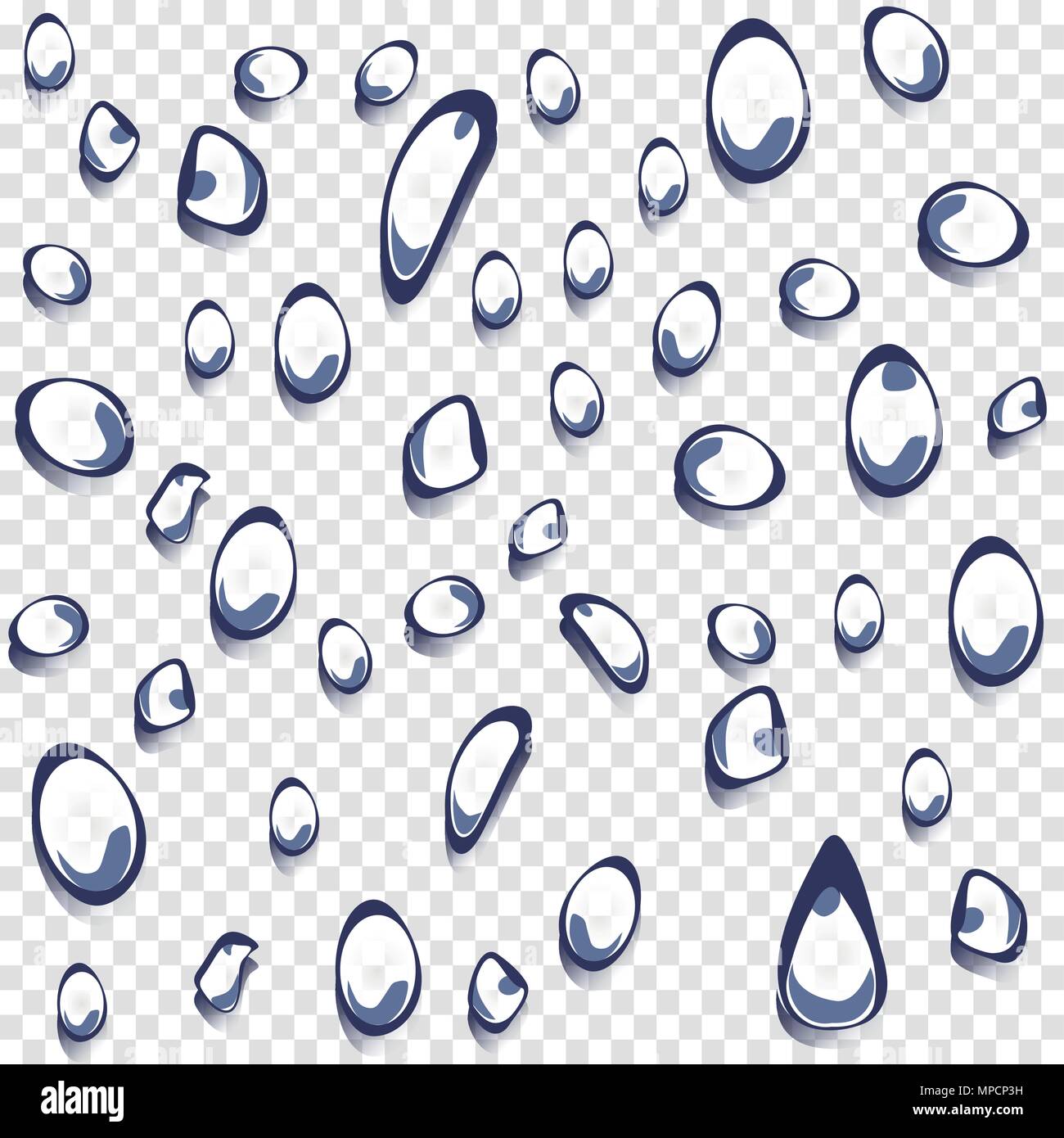 Rain Drops Vector
