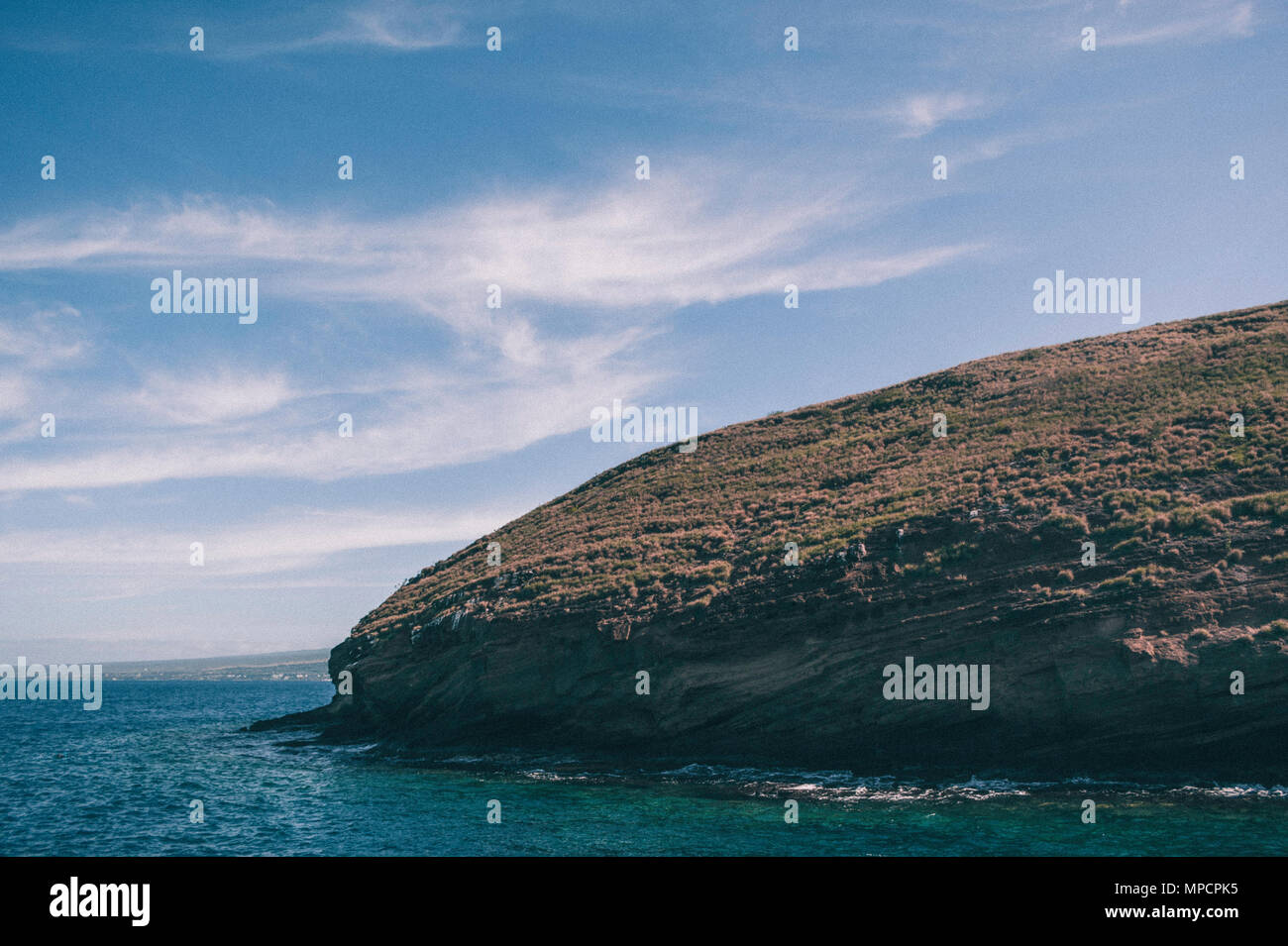 Hawaii island rocks near Molokini crater Stock Photo - Alamy