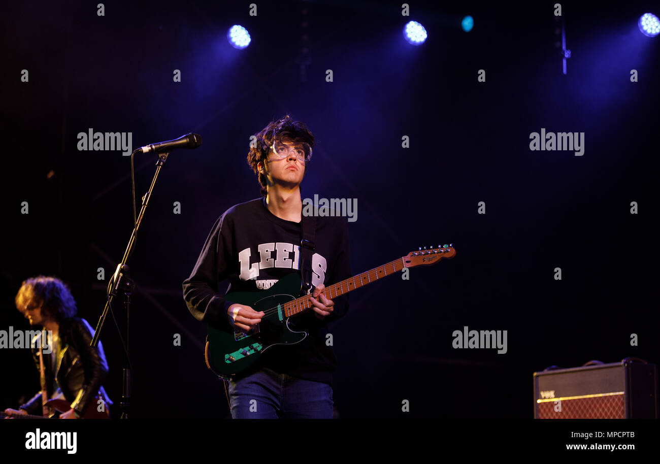 car seat headrest playing at the end of the road festival 2017 Stock ...